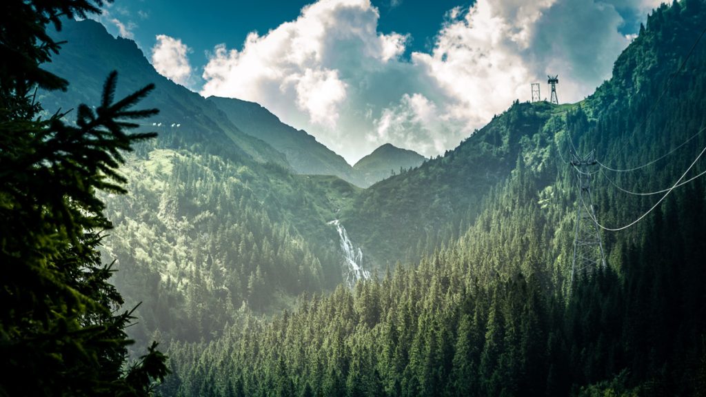 Breathtaking Views at Balea Waterfall in the Stunning Fagaras Mountains